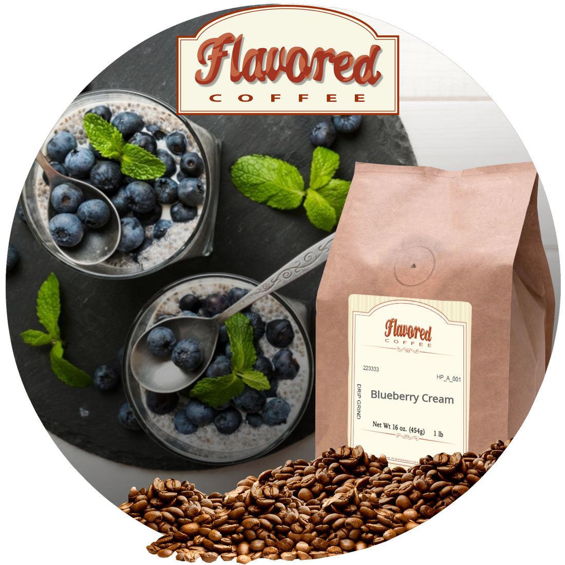 Blueberry Cream Coffee – Flavored Coffee